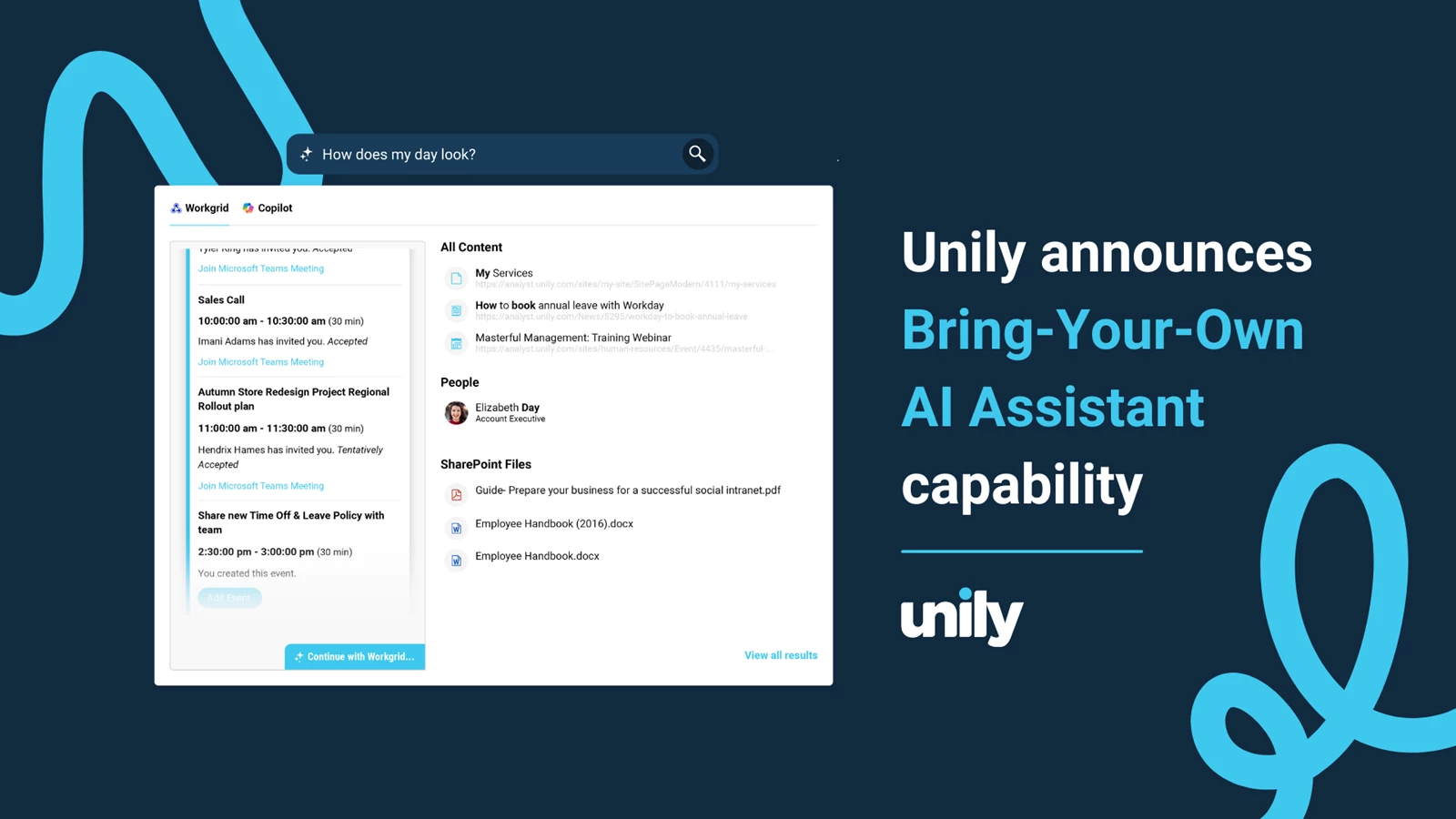 Unily Announces World-First Bring-Your-Own AI Assistant Capability